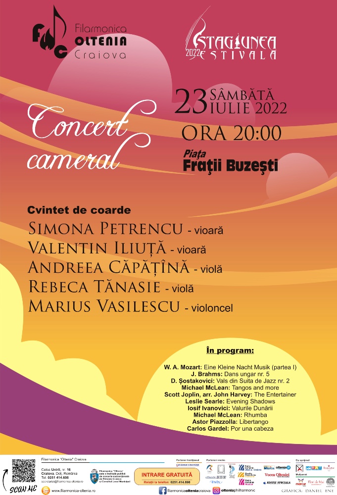 Cvintet de coarde in stagiune estivala la Craiova - Daniel Botea
